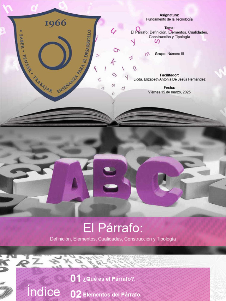 Definición y Elementos del Párrafo | PDF | Oración (Lingüística)