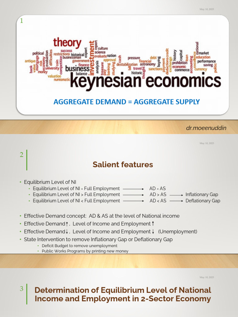 Equilibrium National Income Analysis | PDF | Keynesian Economics | Full ...