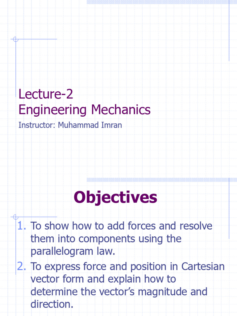 Lecture 2-Resultant of A Copalanar System | PDF | Euclidean Vector | Mathematical Concepts