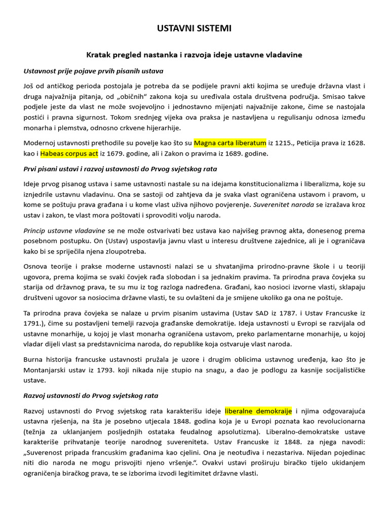 Skripta - Ustav | PDF