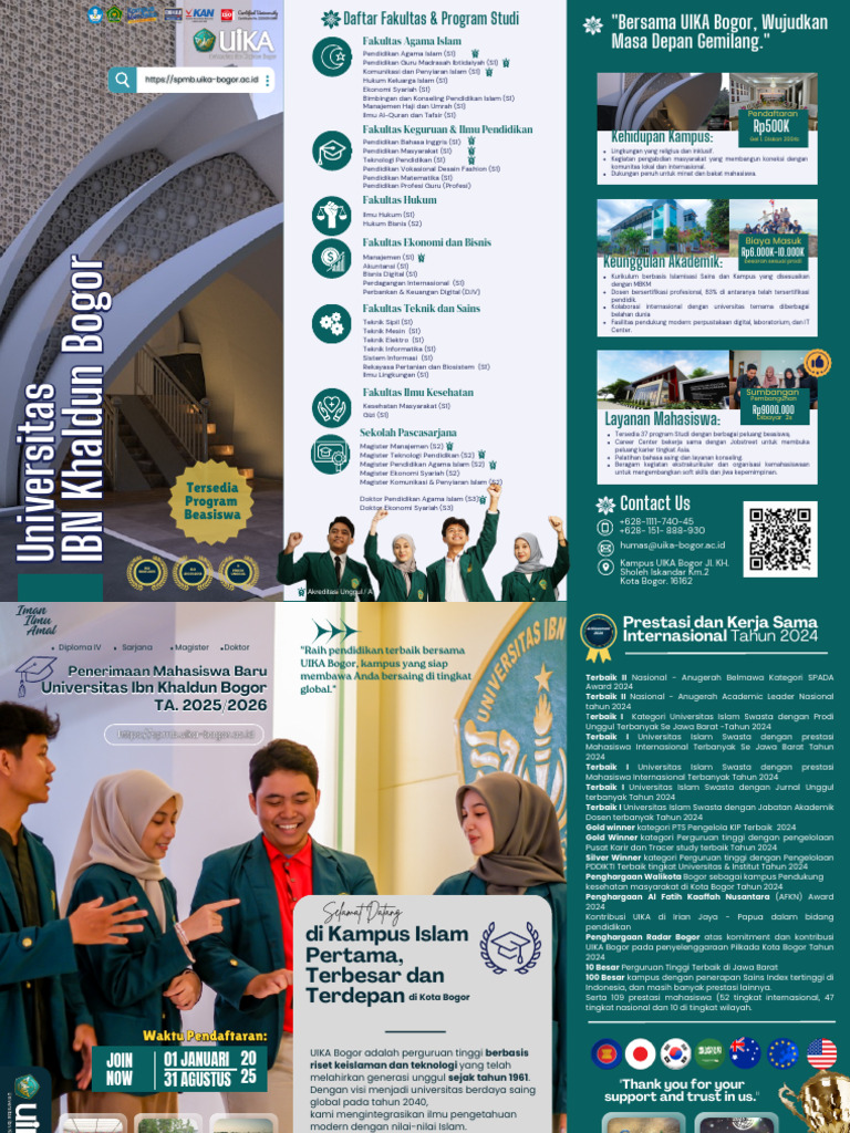 Biaya Kuliah dan Jurusan di UIKA Bogor | PDF
