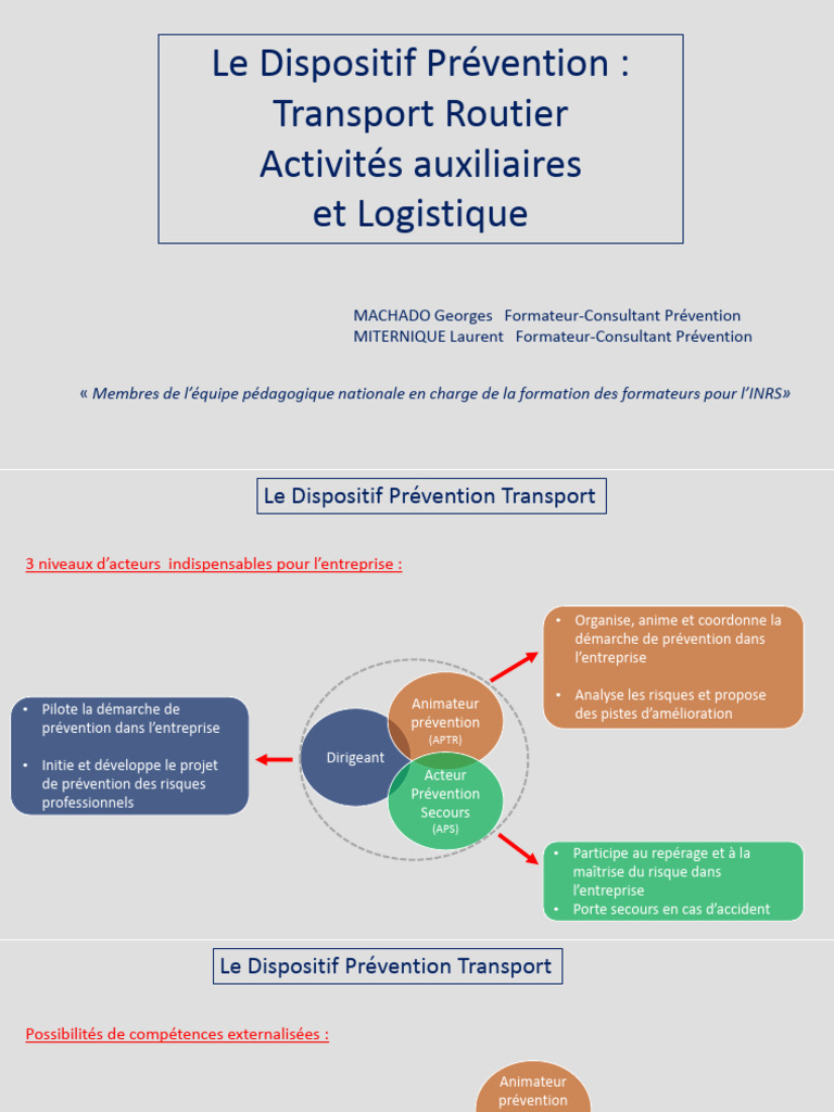 Formation APS-TR : Prévention Secours Routier | PDF