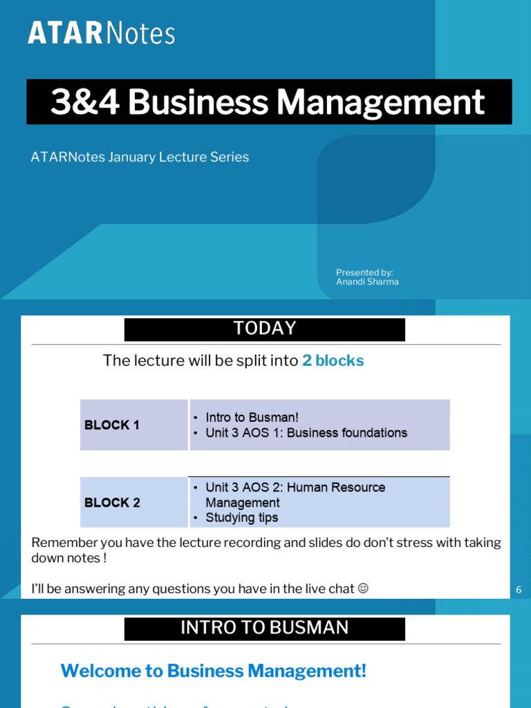 Business Management Units 3 & 4 Overview | PDF | Employment ...