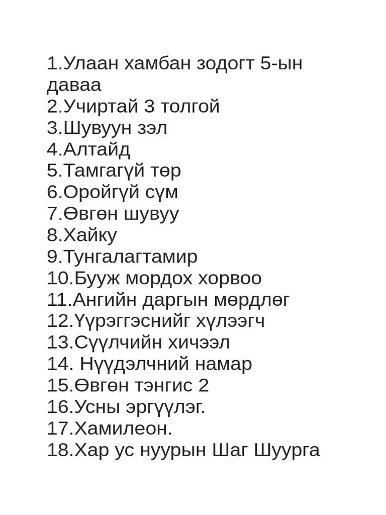 2020-2025 Yeshiin Zohiol | PDF