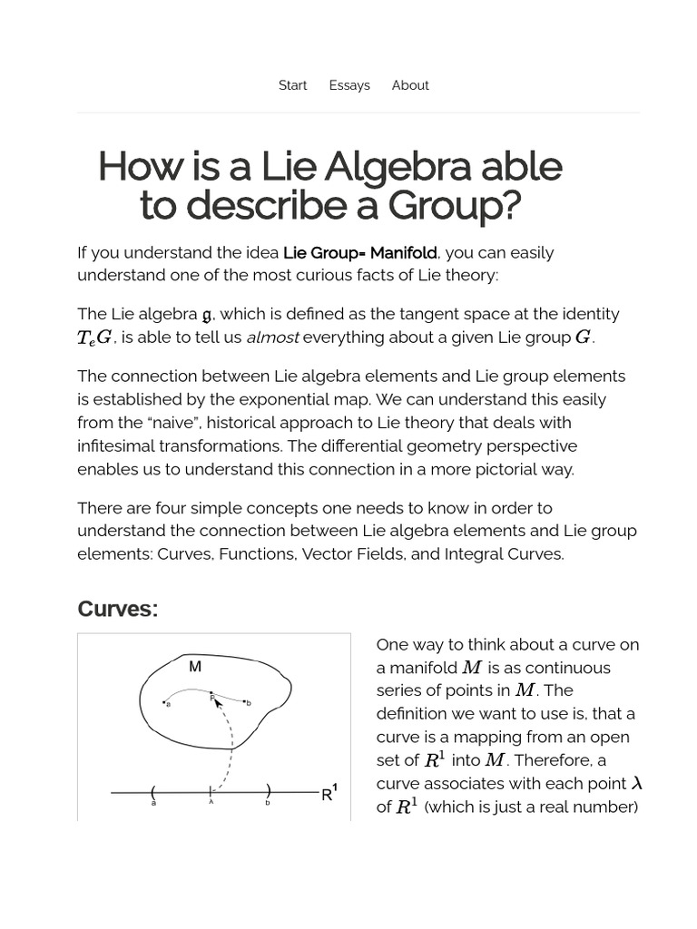 g5 Jakobschwichtenberg-Com-Lie-Algebra-Able-Describe-Group | PDF ...