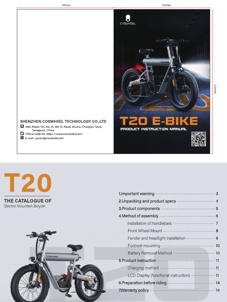 T20 Manual | PDF
