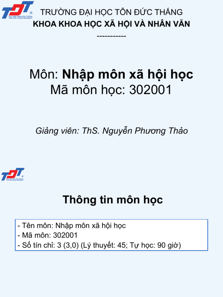 Chuong 1 - Nhap Mon XHH | PDF