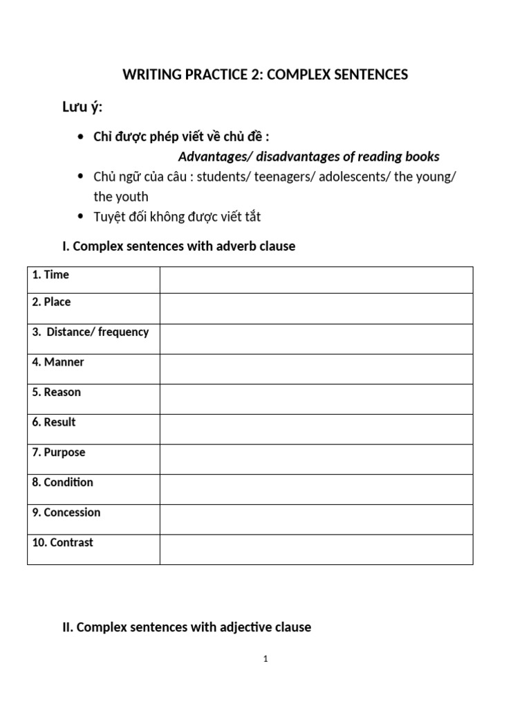 Writing Practice 2 | PDF