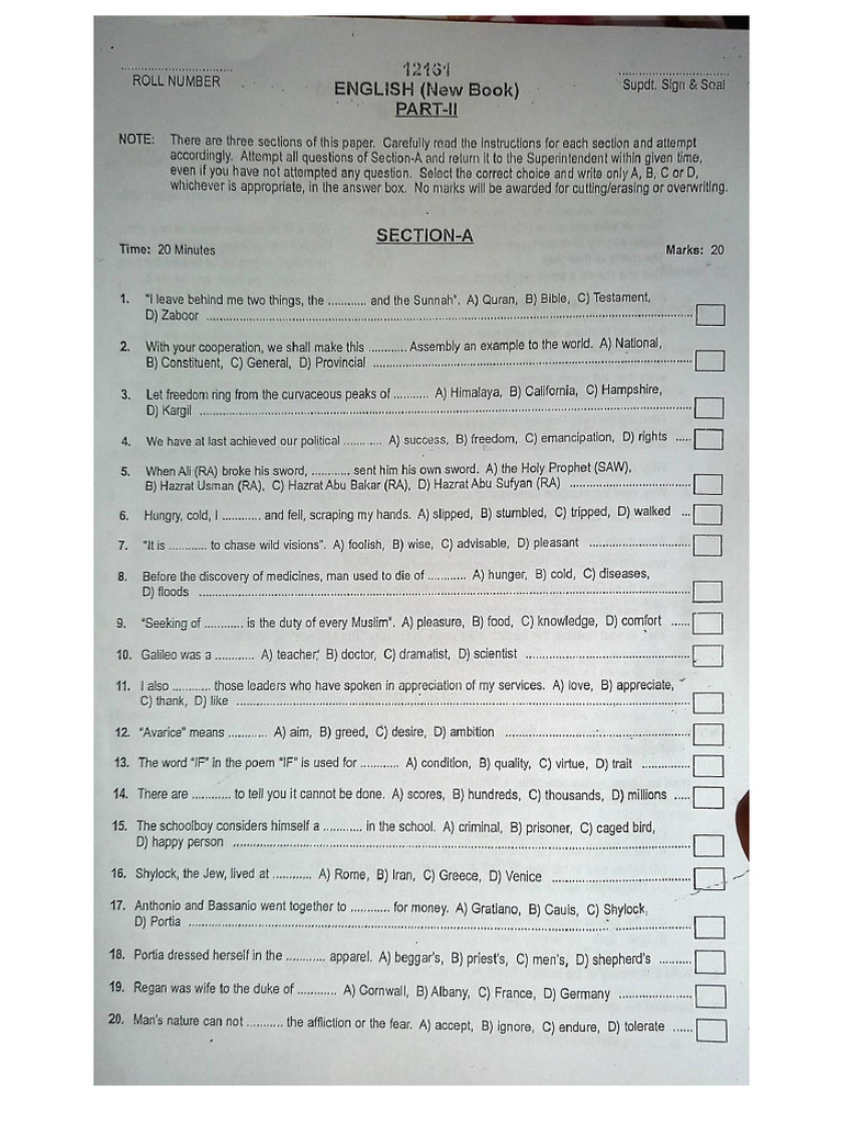 2nd Year 5 Year Papers | PDF