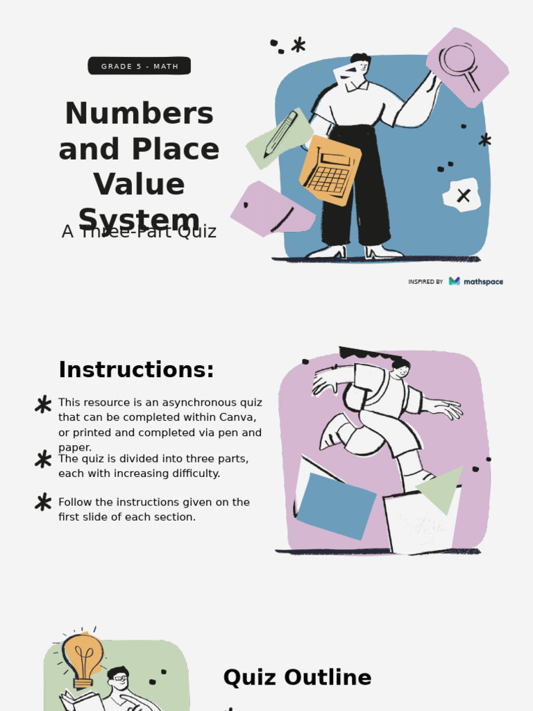 Numbers and Place Value System Education Presentation in Grey Blue ...