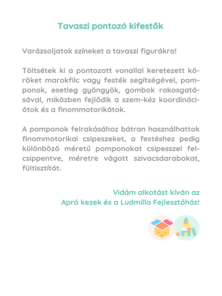 Tavaszi Pontozo Kifestok | PDF