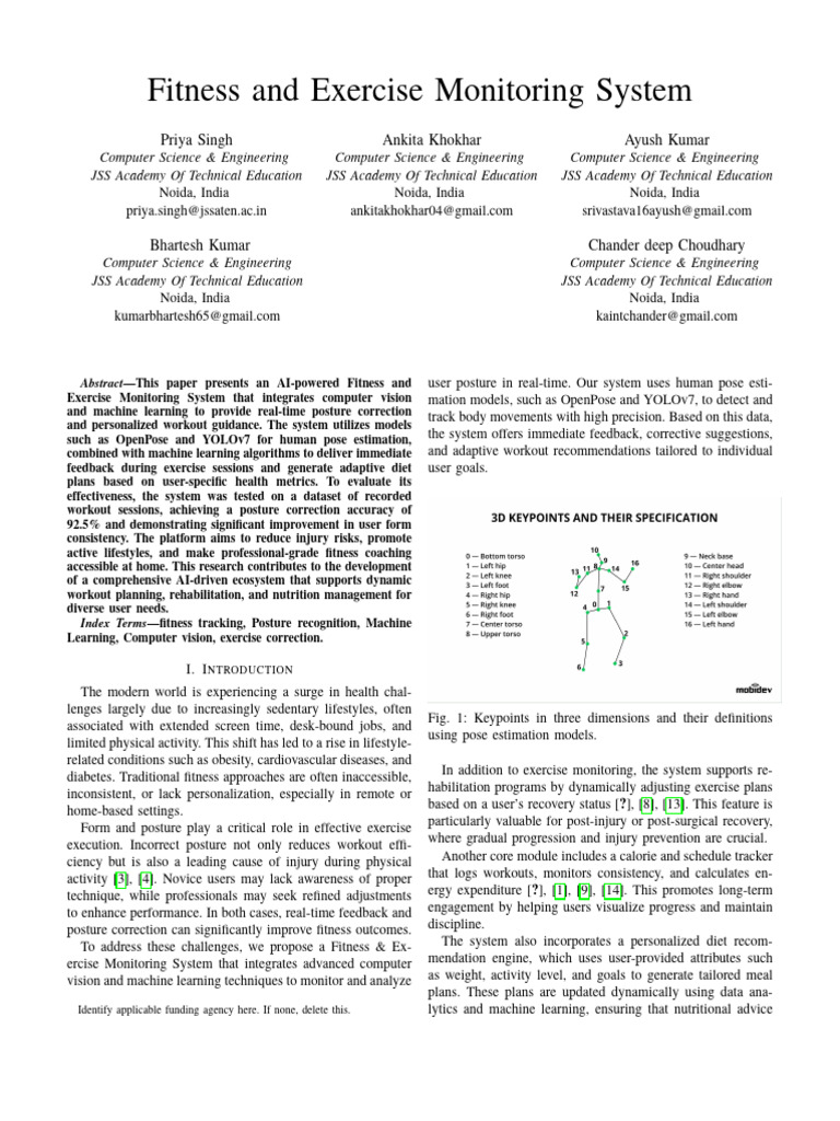 Final Major Research | PDF | Machine Learning | Physical Fitness