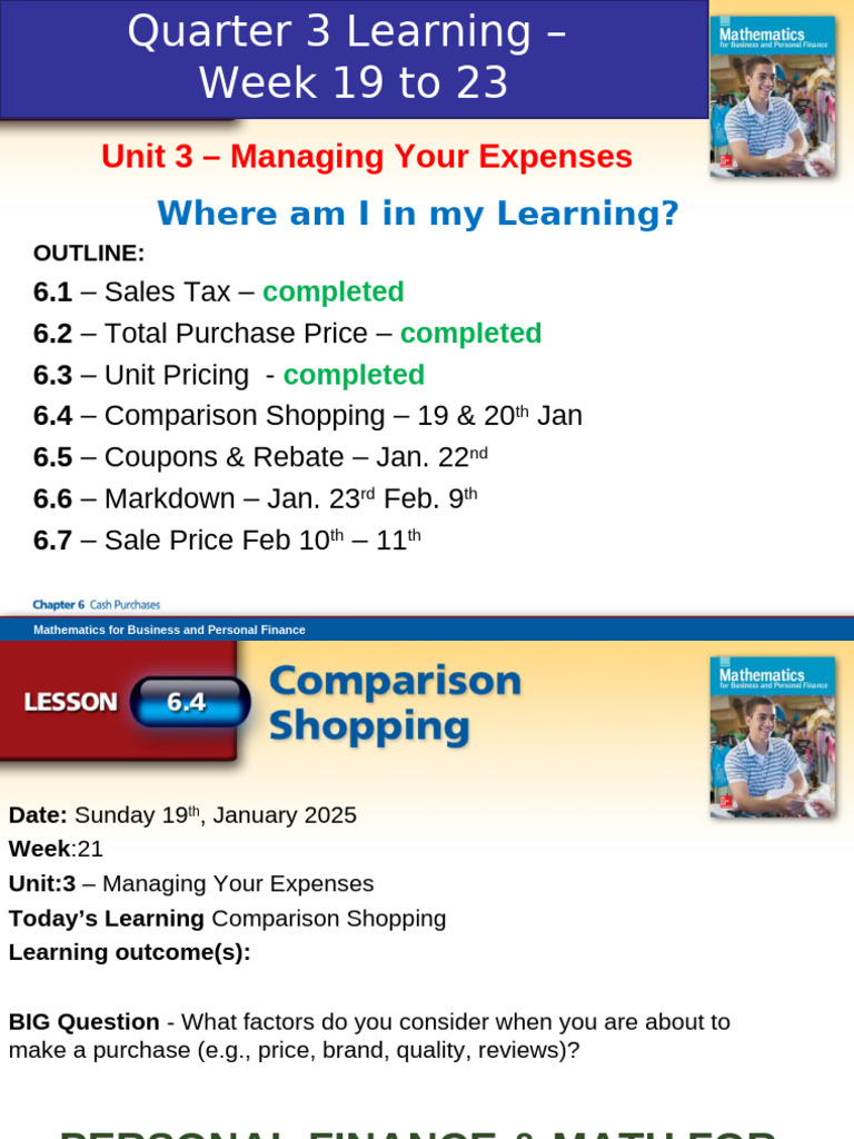 Comparison Shopping Grade 12 | PDF | Pricing | Prices
