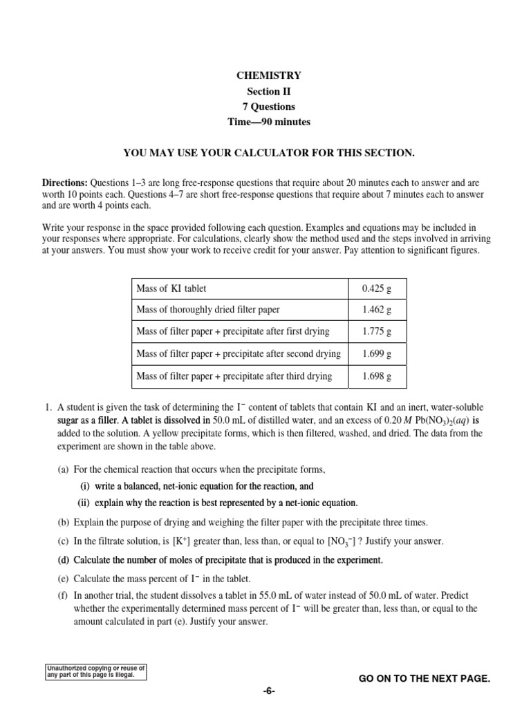 AP Chem 2014 (New AP Exam Begins) | PDF | Titration | Chemistry