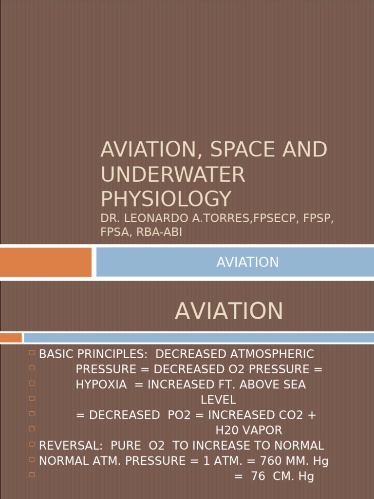 Aviation - Space Physiology, Underwater Physiology - 22 | PDF | Scuba Diving | Breathing
