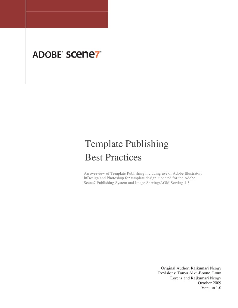Template Publishing Best Practices | PDF | Adobe Photoshop | Adobe ...