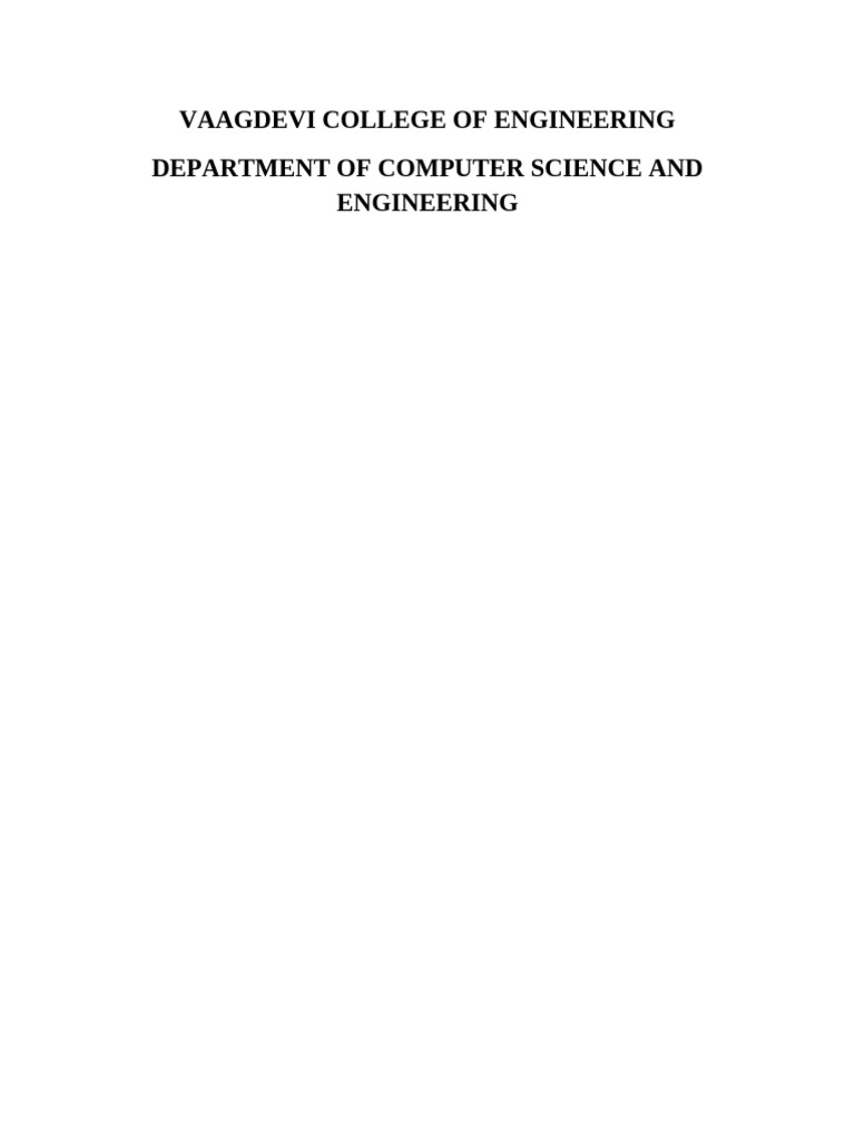 Project Document Template | PDF