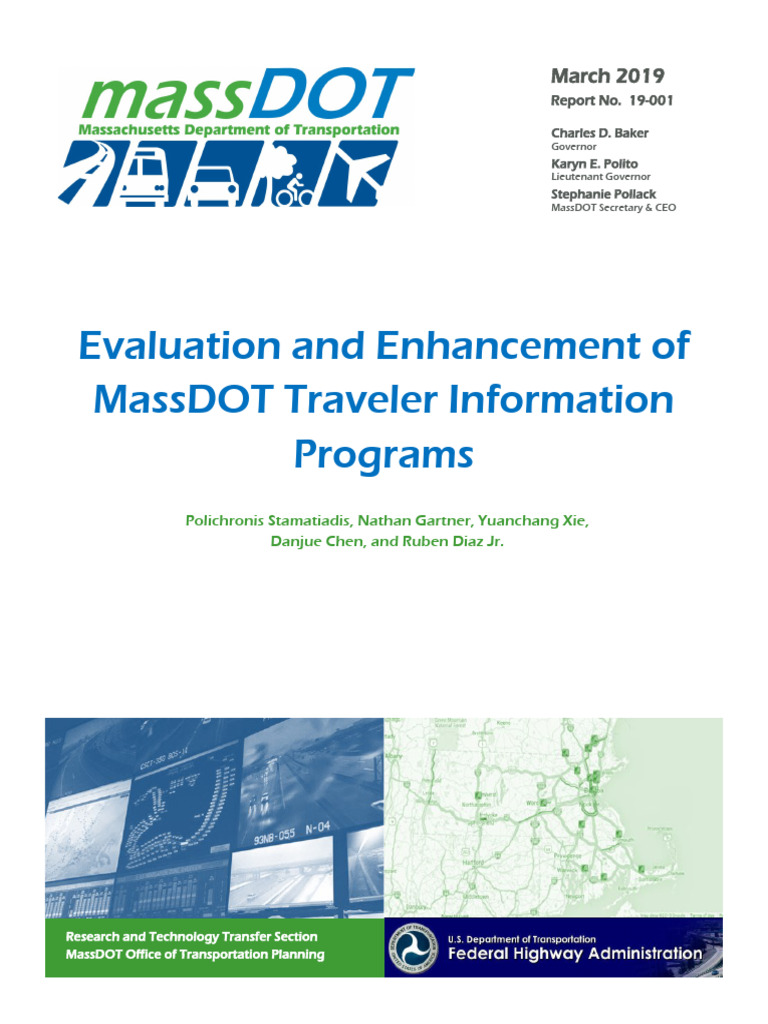 Evaluation and Enhancement of MassDOT Traveler Information Programs ...