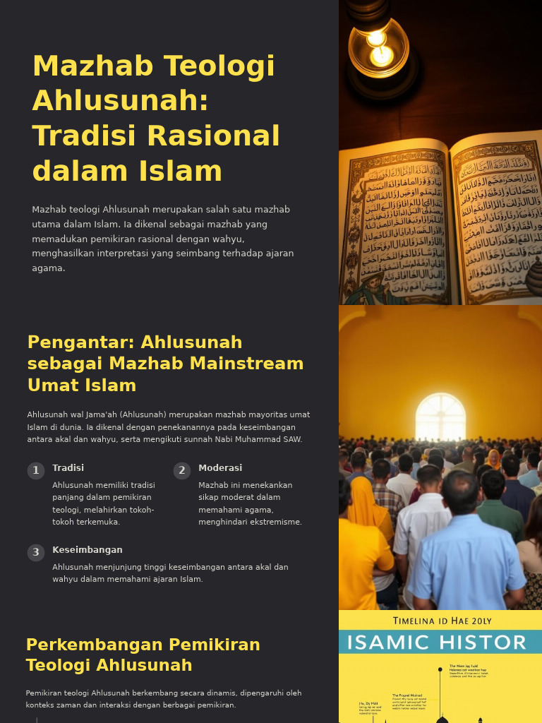 Mazhab Teologi Ahlusunah Tradisi Rasional Dalam Islam | PDF