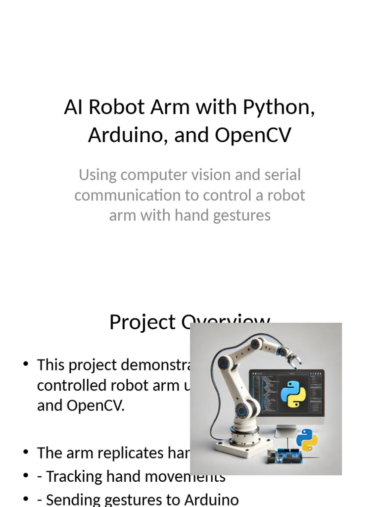 AI Robot Arm Presentation With Images | PDF