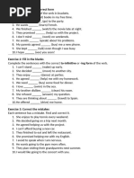 Verb Patterns Exercises | PDF