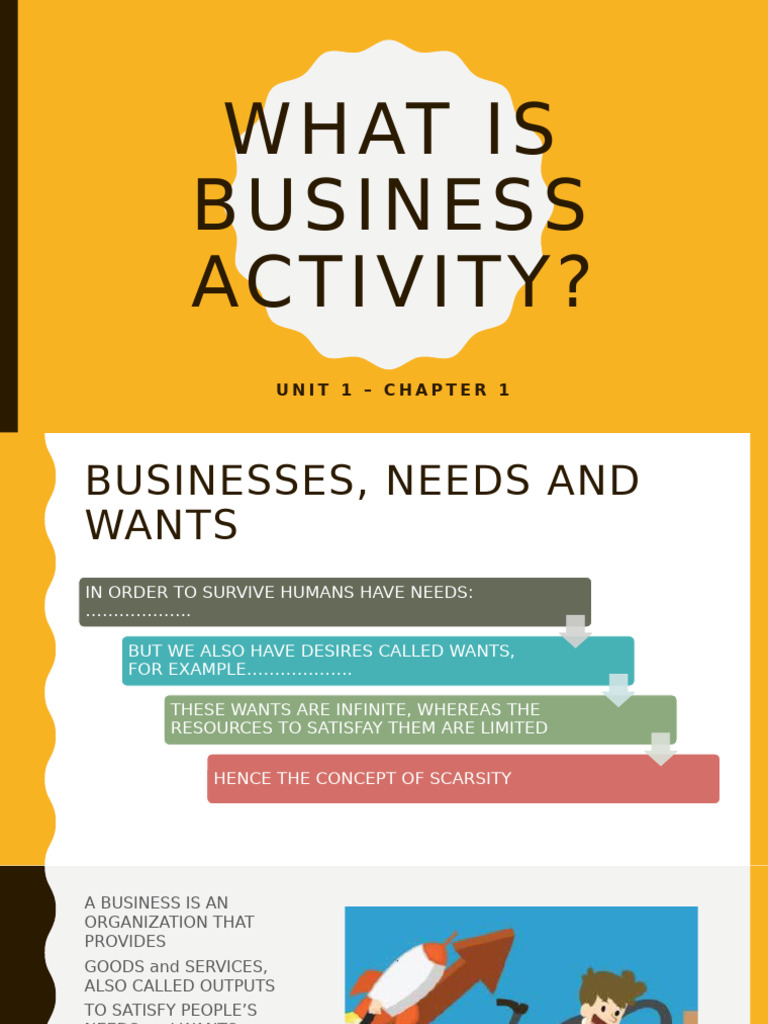Chapter 1 What Is Business Activity | PDF