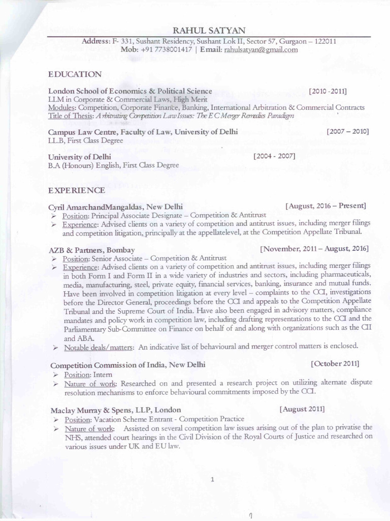 Competition Act - Outline | PDF