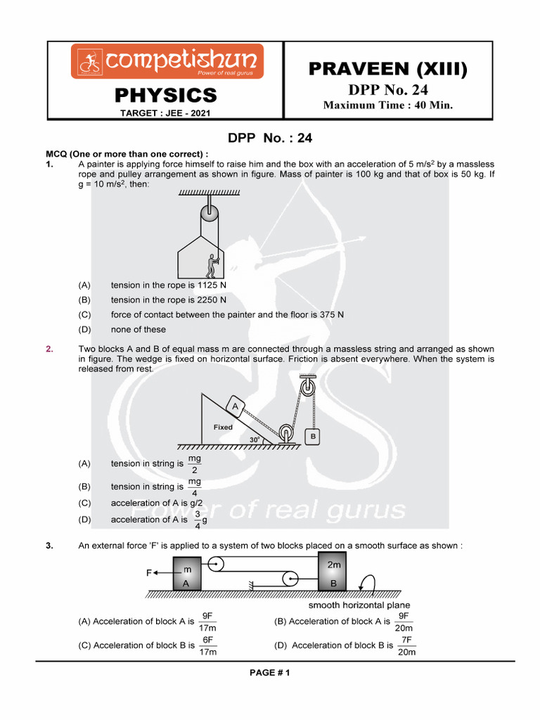 DPP-24 Physics | PDF