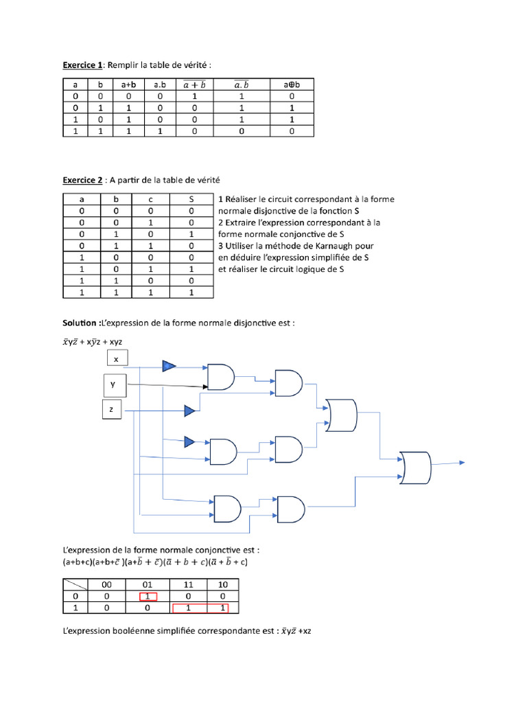 Correction Circuit Logique ? | PDF