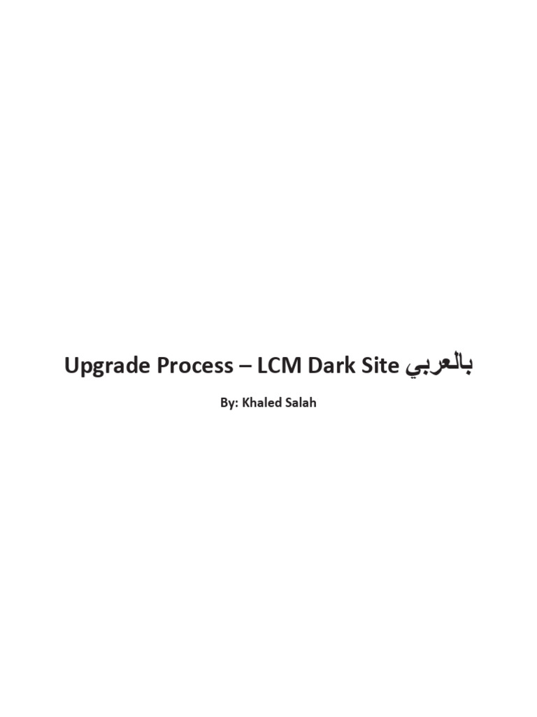 Nutanix LCM Dark Site Upgrade Process بالعربي | PDF | Computer File | Web Server