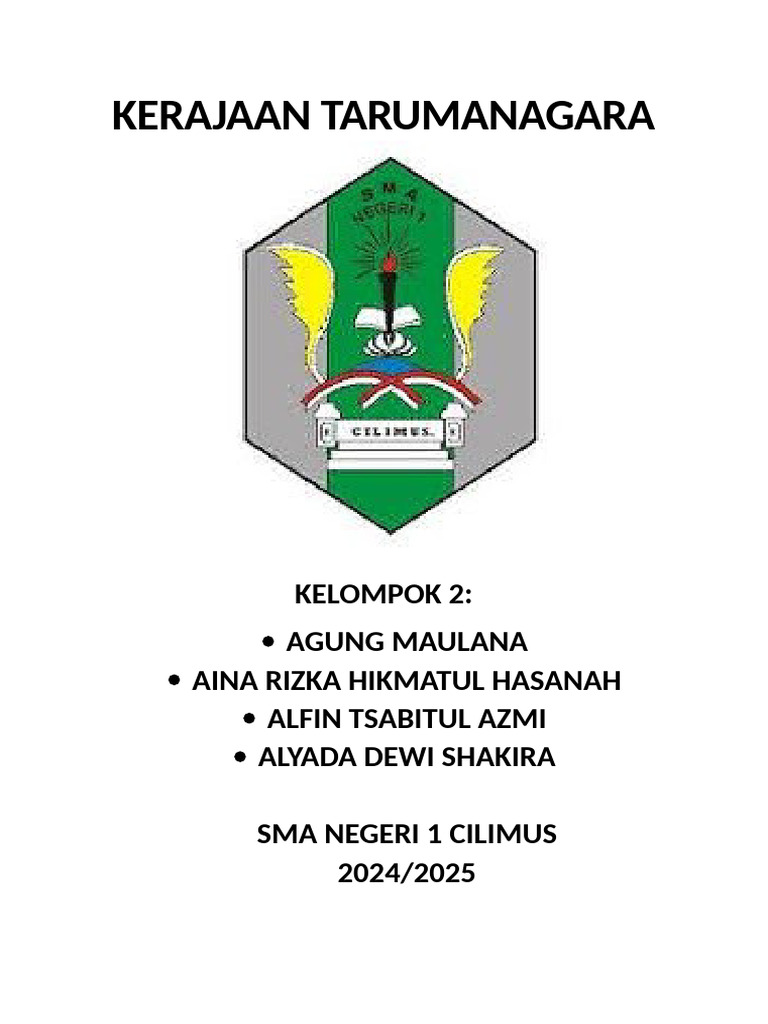 Lambang Kerajaan Tarumanagara | PDF
