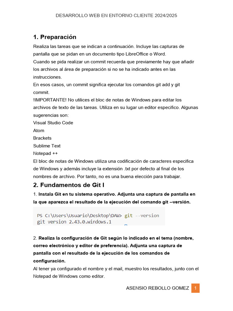 Practica 1.uso Básico de Git y Github | PDF | Archivo de computadora | Desarrollo de software