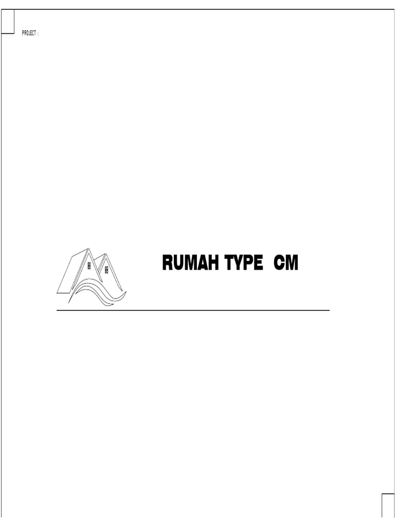 Rumah Type CM All Draw Part 1 | PDF | Printing Materials
