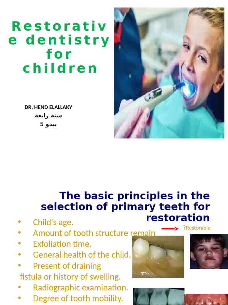 Pediatric Restorative Dentistry | PDF | Tooth Enamel | Tooth