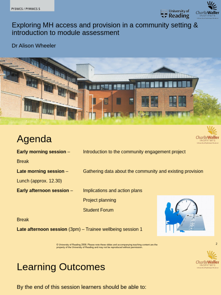 CWP9 WCS5 Community Engagement Project Day For BB | PDF | Mental Health ...