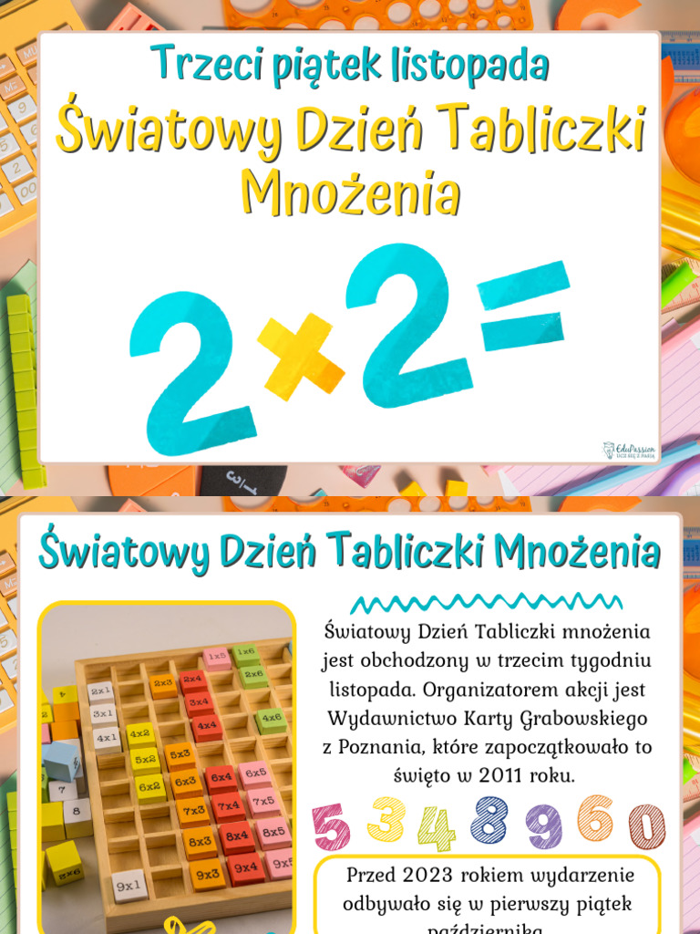 Swiatowy Dzien Tabliczki Mnozenia Gazetka g01btb | PDF