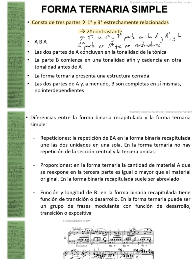 Forma Ternaria Simple | PDF