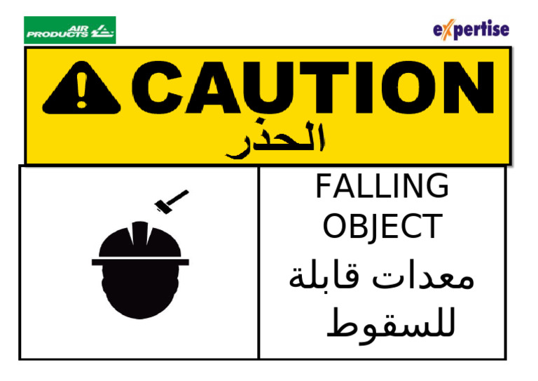 Caution Falling Object - A3 | PDF