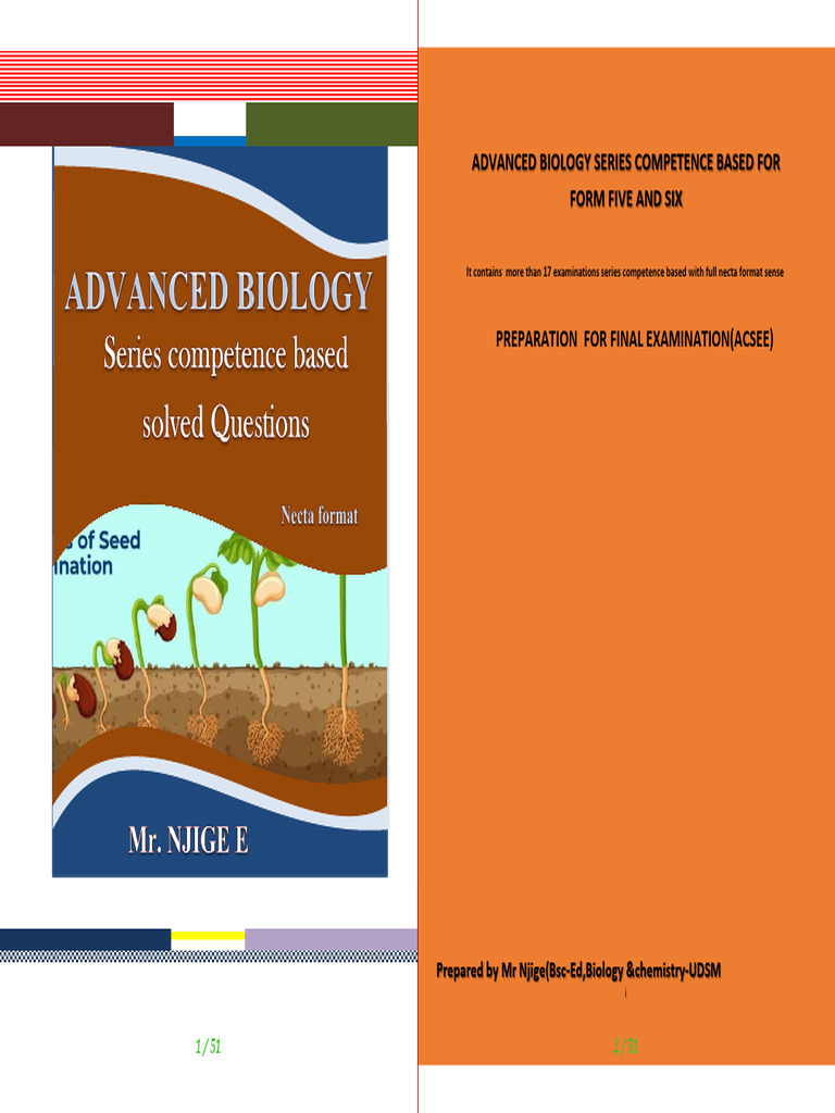 Advanced Biology Exam Preparation Guide | PDF | Cell (Biology) | Proteins