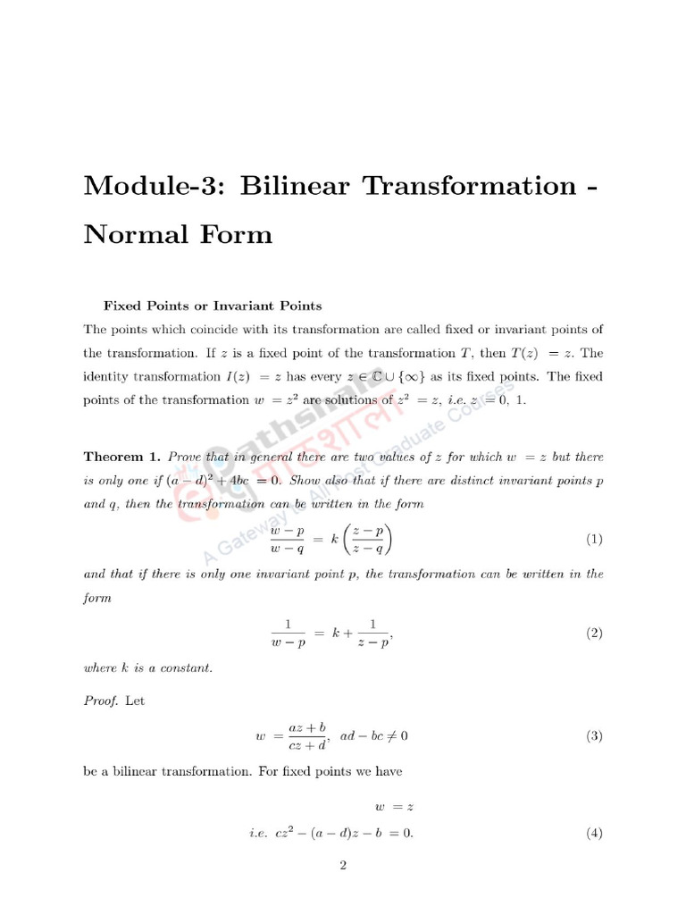 bilinear form 2 | PDF