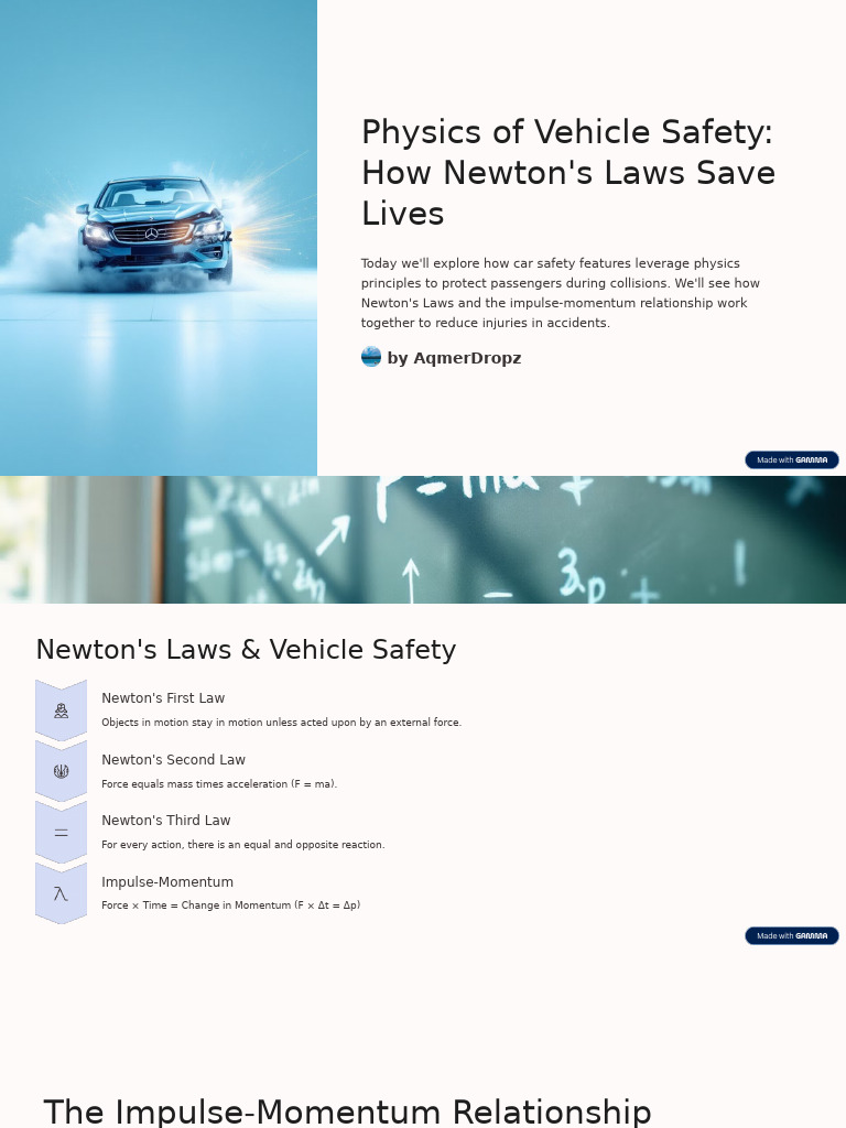 Car Airbags and Newton's Laws Explained | PDF | Force | Newton's Laws ...