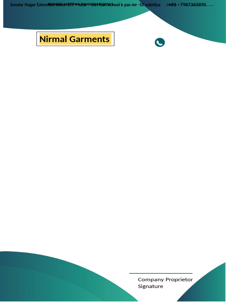 Letter Head Golden Go Infra PVT LTD | PDF