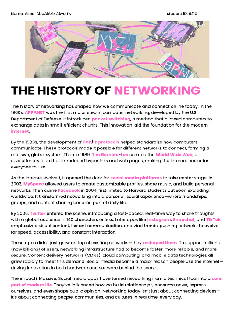 The History of Networking | PDF