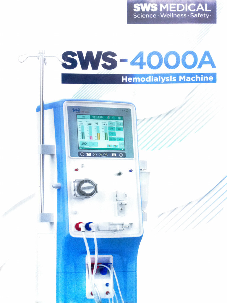 Sws 4000 Series Dialysis Machine | PDF | Hemodialysis | Medical Specialties