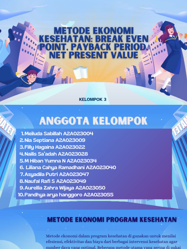 Metode Ekonomi Kesehatan dan Analisis BEP | PDF