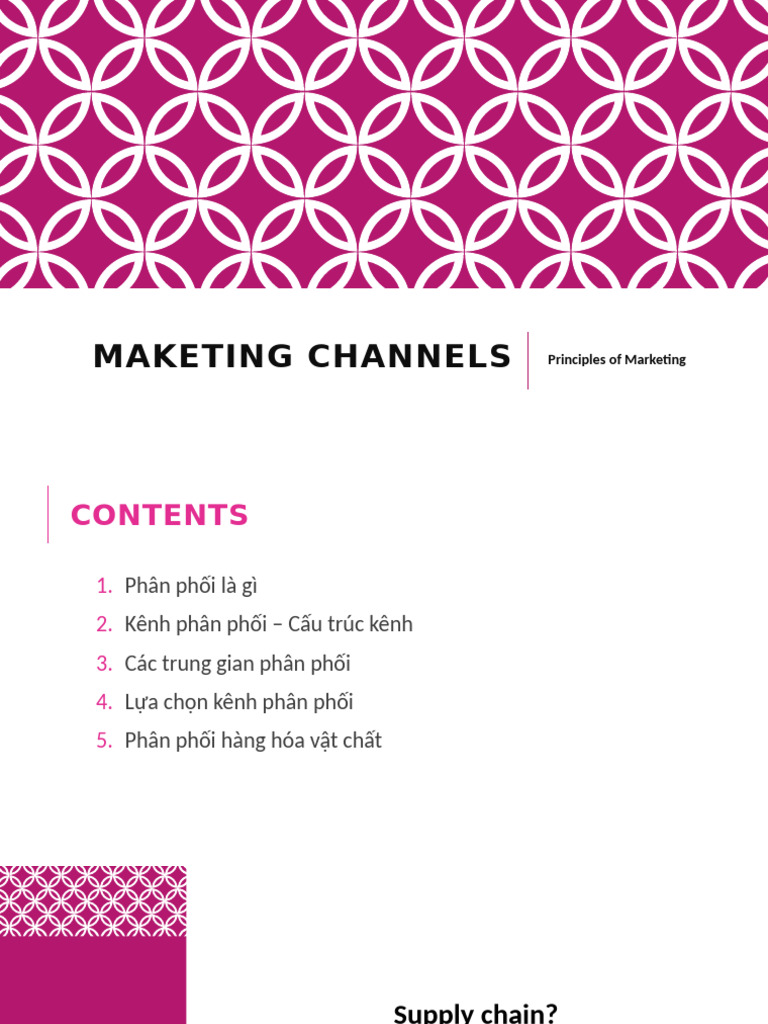 Lesson 7_Market Channels | PDF | Retail | Marketing