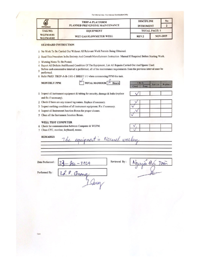 For Internal Use - For Internal Distribution Only. | PDF