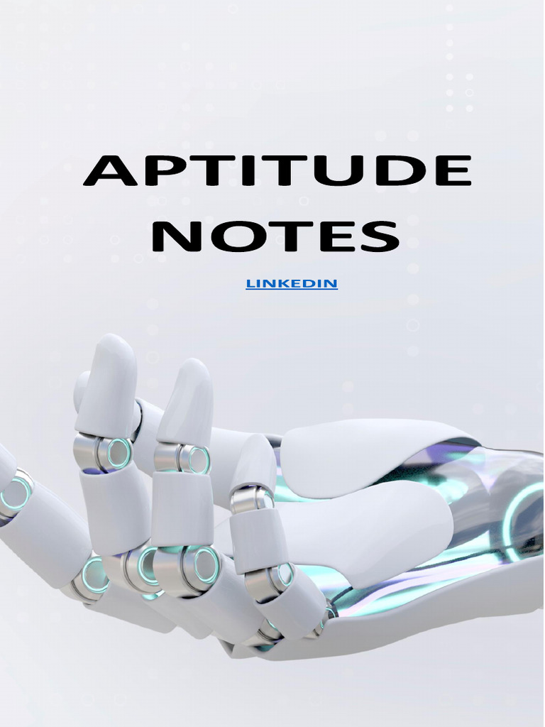 Aptitude Notes For Placements | PDF