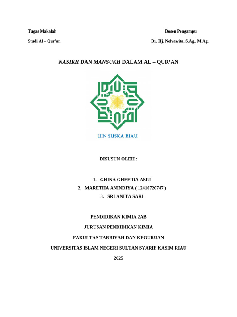 Makalah Studi Hadits Kelompok 3 (Fixx) | PDF