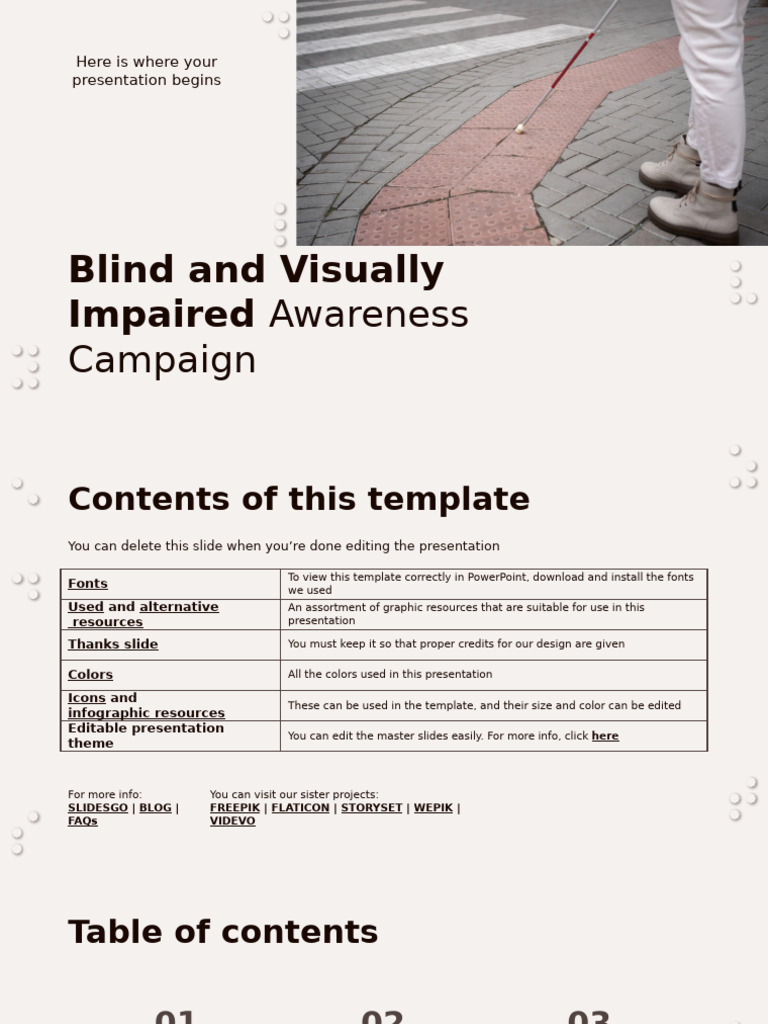 Blind and Visually Impaired Awareness Campaign | PDF | Planets | Target ...
